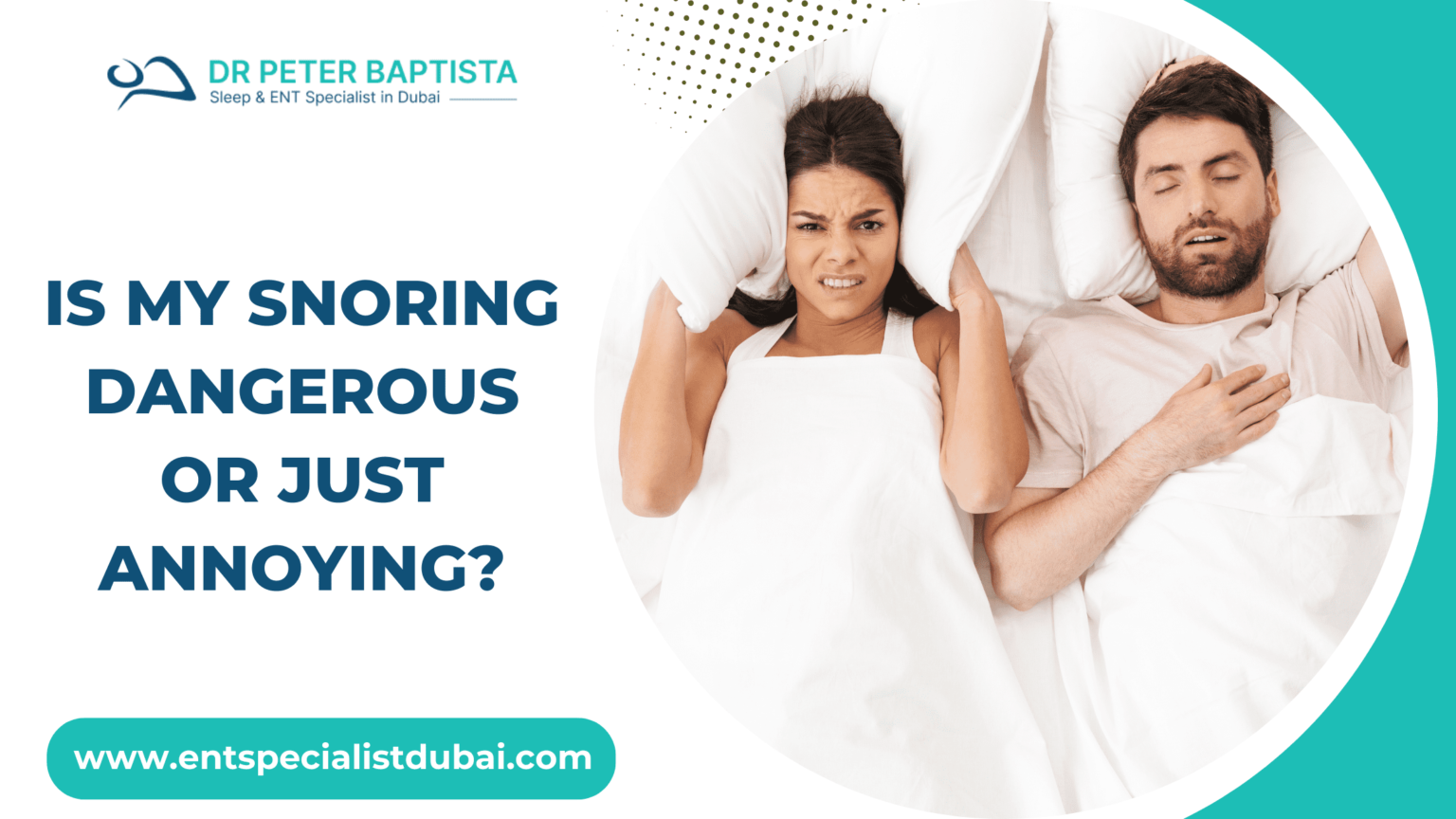 Is my snoring dangerous or just annoying?